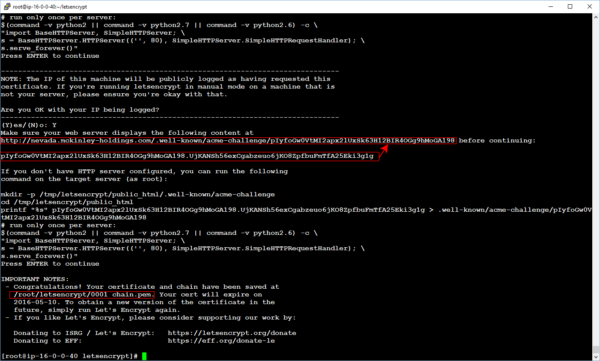 How to Use Letsencrypt across Servers in the Manual Configuration Mode ...