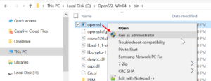 How to install the most recent version of OpenSSL on Windows 10 in 64 ...